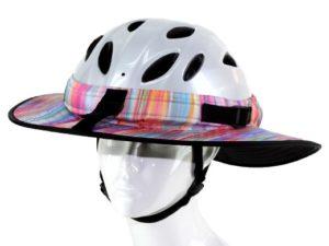 Da Brim Sporty Cycling Helmet Visor Pastel Ribbons | Cycle To-Go